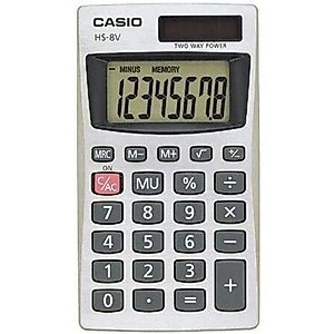 Casio HS-8V Hand-Held Solar Calculator