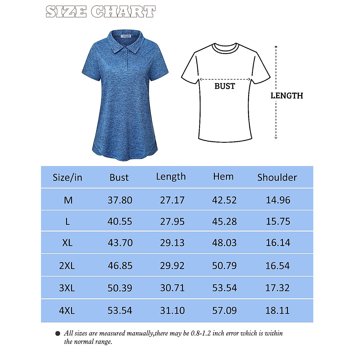 Vldnery Women's Golf Shirts Moisture Wicking Short Sleeve Shirt 3-Button Athletic Lightweight Yoga Tennis Polo Tops (L)