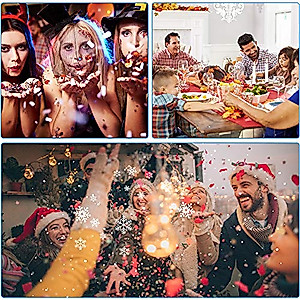 SOMKTN Snow Projector Lights-Snowfall Light Projector-Christmas Snowflake Show Projector-Waterproof Decorative Lighting Dynamic Snow Projector for Halloween, Holiday, Birthday, Wedding and Party