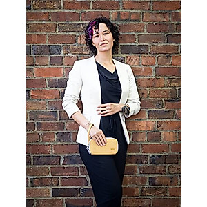 HAIKU Intrepid Small and Slim Women's Wristlet Wallet, Clutch Purse, Zip Around RFID-Blocking Credit Card holder, and ID Holder with Phone Pocket, Honeycomb