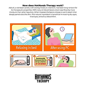 HotHands Steam Therapy Unscented Reusable Eye Pillow, Red, One Size