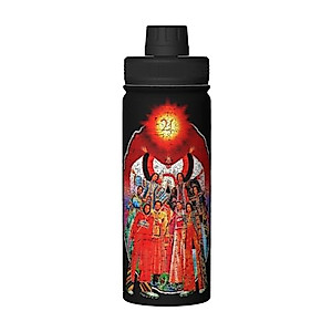 HIKTIEK Earth Wind Musics Fire Stainless Steel Insulated Tumbler Sports Water Bottle Hot and Cold Travel Cup 18oz