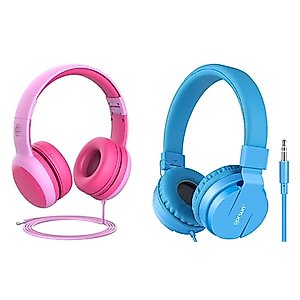 gorsun Kids Headphones with Limited Volume, Toddler Headphones for Boys and Girls, Children's Headphone Over Ear, Wired Headset Earphones for Children