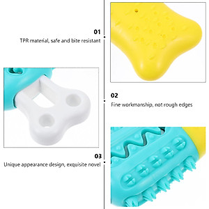 balacoo 1pc Chew Toys Dog Dental Toys Dog Leaking Food Toy Doggy Brushing Stick Squeaky Teeth Cleaning Toy Small Dog Toy Dog Food Feeder Pet Toys for Dogs Small Food Toys Pet Dog