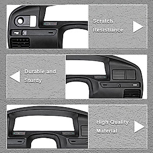 PIT66 Dash Panel Bezel Cover,Compatible with 1992-1997 Ford F150 F250 F350 Dash Cover