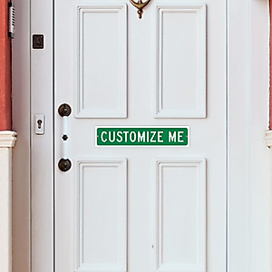 SmartSign Green Personalize Your Street Sign - 4" x 18", Aluminum, Custom Street Sign, Outdoor Metal Sign for Home, Office, Decor, Room, USA-Made