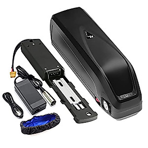 IASOBLI 48V Ebike Battery, 20Ah Electric Bicycle Lithium Samsung32E Cell Battery for Bafang AW Ebikeling Ancheer Voilamart and Other Motors from 0 to 1500W, with Base and Charger and Waterproof Cover