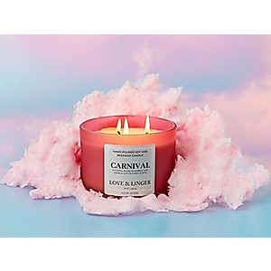 Grape Candle | Bubble Gum Candle | Cotton Candy Candle | Fun Candles | Luxury Soy & Beeswax Candles for Home | 16 oz. Large Jar 3 Wick Candle | Cool Candles