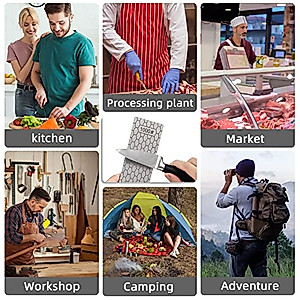 4 Pieces Diamond Sharpening Stone Fifchall Honing Stone Diamond Stone Lapping Plate Fine Coarse Bench Stone for Kitchen Sharpening Blade Blunt Chisel, 400, 600, 1000, 1200 Grit, with Angle Guide