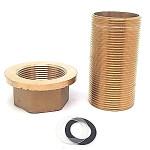 1pcs 2.32Inch Length Shank Nuts Faucet Tap Extension,Faucet Mount Extension Shank Threaded Pipe Mounting(Type:3)