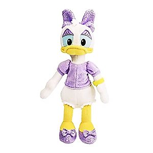 Disney Junior Mickey Mouse Small Plushie Stuffed Animal Daisy Duck, Officially Licensed Kids Toys for Ages 2 Up, Basket Stuffers and Small Gifts by Just Play