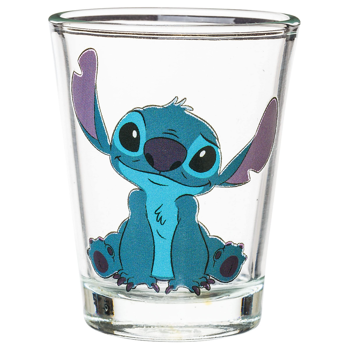 Silver Buffalo Lilo and Stitch Poses 4-Pack Mini Glass Set, 1.5 Ounces