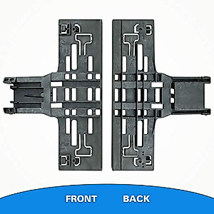 Upgraded W10546503 Upper Rack Adjuster & W10195840 Dishwasher Top Rack Adjuster & W10195839 Rack Adjuster & W10250160 Arm Clip-Lock (8pcs) Replacement for Whirlpool Dishwasher
