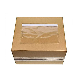7.5'' x 5.5'' Packing List Pouches, Shipping Label Envelopes Clear Adhesive Top Loading Packing List - 100 Packs