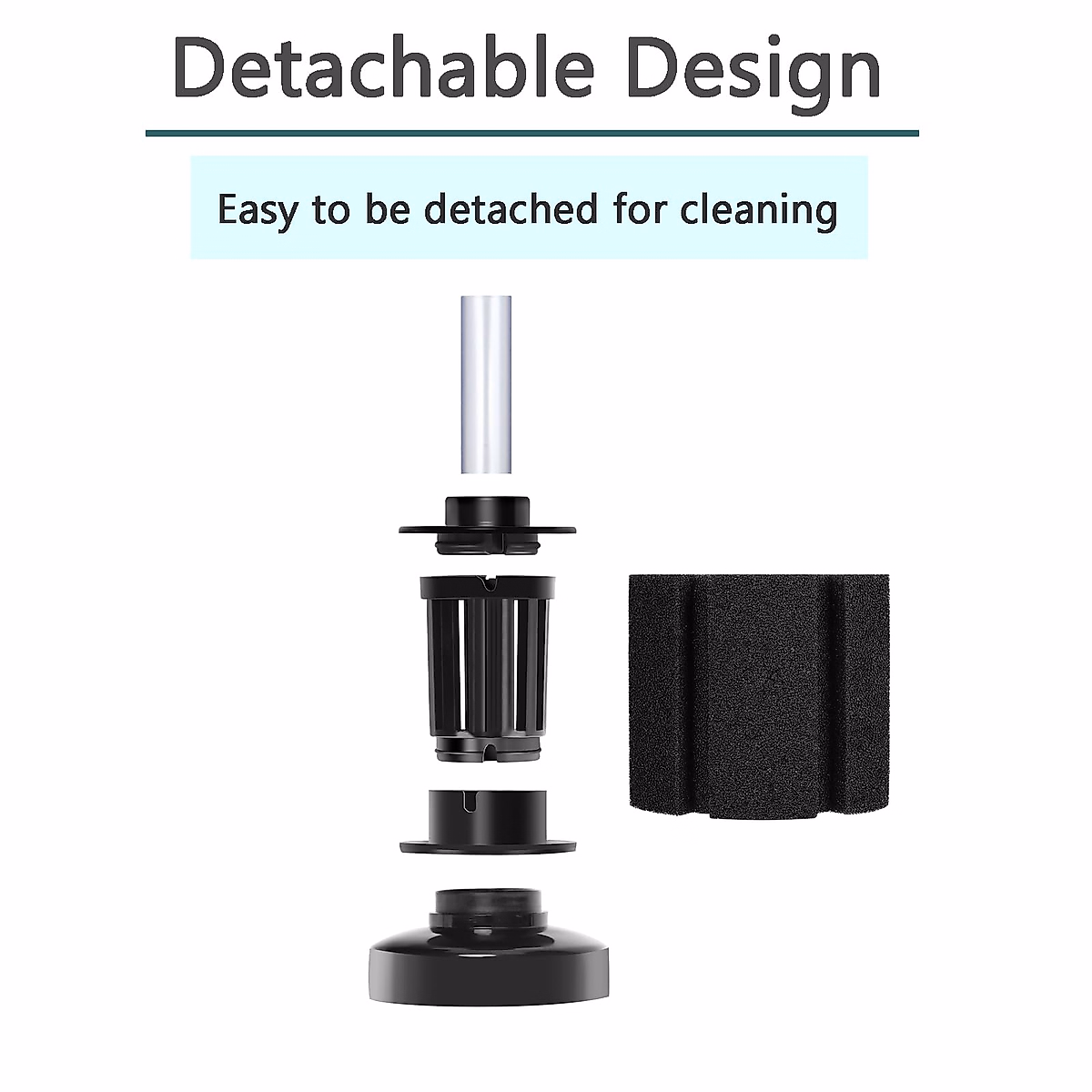 AQUANEAT Aquarium Bio Sponge Filter Breeding Fry Betta Shrimp Nano Fish Tank (Small up to 10Gal)