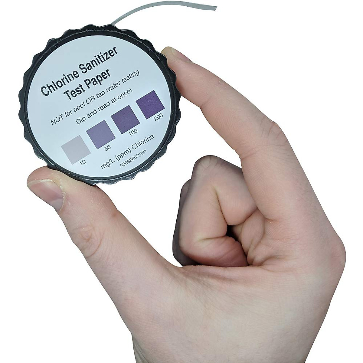 Chlorine Sani Test Strips for Food Service Restaurant Sanitizer Bleach Test Paper, 10-200 ppm [5 Meter Roll]