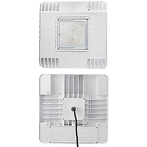 150W LED Canopy Ceiling Light - Ultra Efficient Recessed Surface Mount Gas Station Light - High Bay Carport or Parking Garage Lamp 19500lm 5700k UL DLC Approved (150w 5700K-100-277V)