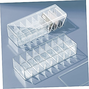 Cabilock 4 Sets Card Storage Box The Office Theoffice Clinic Card Stands for Display Convenient Cards Holder Name Card Stand Card Holder for Business Cards Desktop Small Card Child The Pet