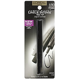 L'Oreal Paris Lineur Intense Felt Tip Liquid Eyeliner, Carbon Black, 0.05 fl; oz.