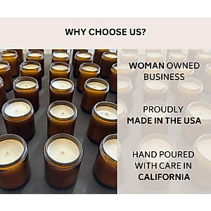 Scented Candles Gift for Men - Mahogany Teakwood Candles | Aromatherapy | Mahogany Teakwood candles for home scented | Birthday/Anniversary Gifts for Him | 8 oz jar | Dplus Candles | Made In the USA