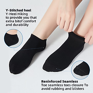 inhees 8 Pairs Ankle Socks Women's Thin Athletic Running No Show Low Cut Short Socks