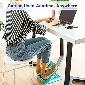 StrongTek Portable Slant Board, Adjustable Incline Boards, Calf Stretcher, Foot Stool, for Home, Office, Travel, Indoor, and Outdoor Exercise