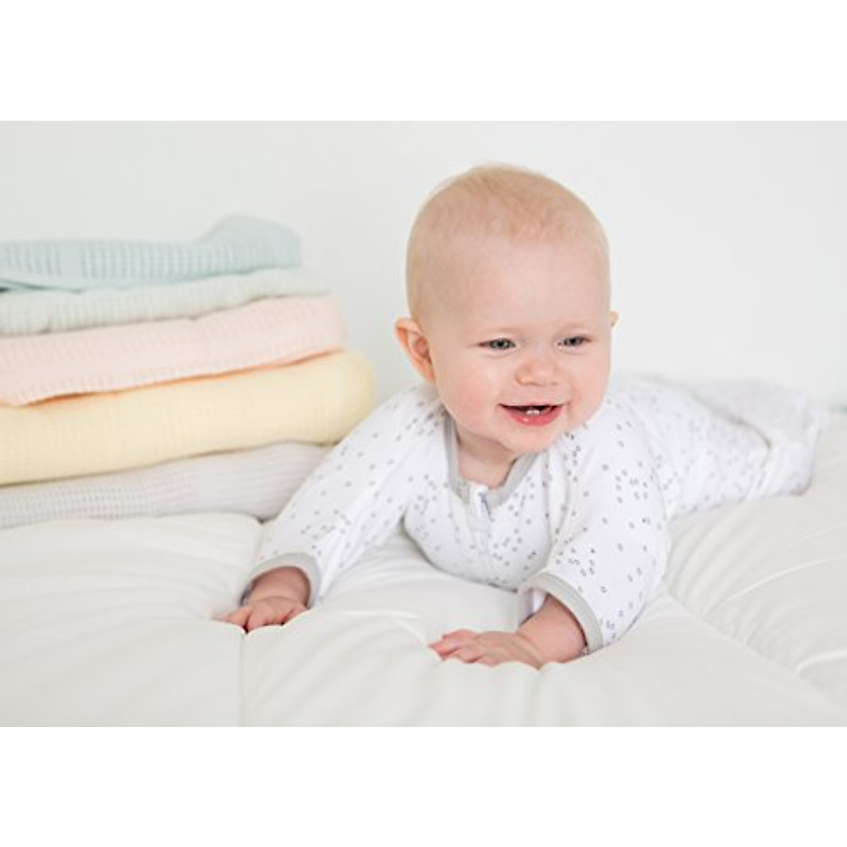 Amazing Baby Gift Set, 3-Piece Set, Cotton Sleeping Sack, Muslin Swaddle, Cellular Blanket, Pastel Sterling