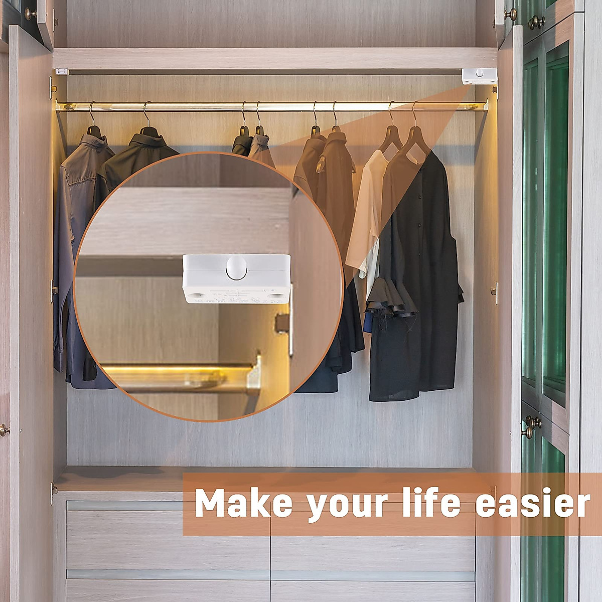 Honoson 8 Pieces Cabinet Door Switch for Closet Light Automatic Touch Door Activated Lamp Switch for Wardrobe Applicable to 12V 24V 110V (White)