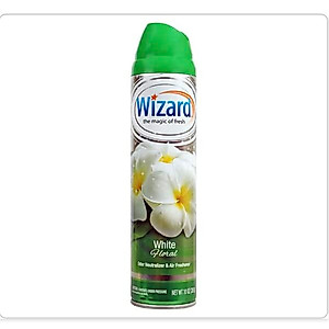 Wizard The Magic of Fresh | Odor Neutralizer & Air Freshener - 10 Oz. White Floral (Pack of 3) (Packaging May Vary)