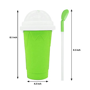 Benlight Slushy Cup | Travel Portable Instant Slushie Maker Cup Double Layer | TIK TOK Quick Frozen Magic Squeeze Cup | Homemade Milk Shake Coca Cola Ice Maker | Slushy Maker Cup for Kids & Family