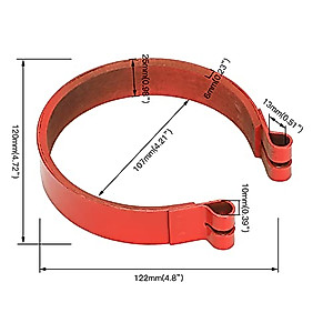 GREHUA Rear 4" Brake Band Pin Kit with 70"Throttle Cable for Predator 212cc 420cc 196cc 6.5hp Go Kart Manco Bandit Critter 1492 4316 297 Rotary 484 Azusa 2251-B Yerf-Dog Yard Cart Mini Bike ATV Red