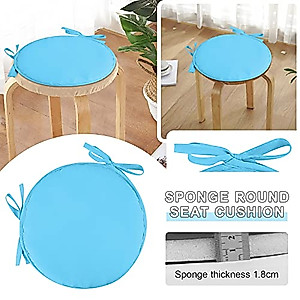 Chair Cushion Chair Pad for Office Chair Round Garden Chair Pads Seat Cushion with Ties for Outdoor Bistros Stool Patio Dining Roomfor Kitchen Dining Room Office 12 Inch