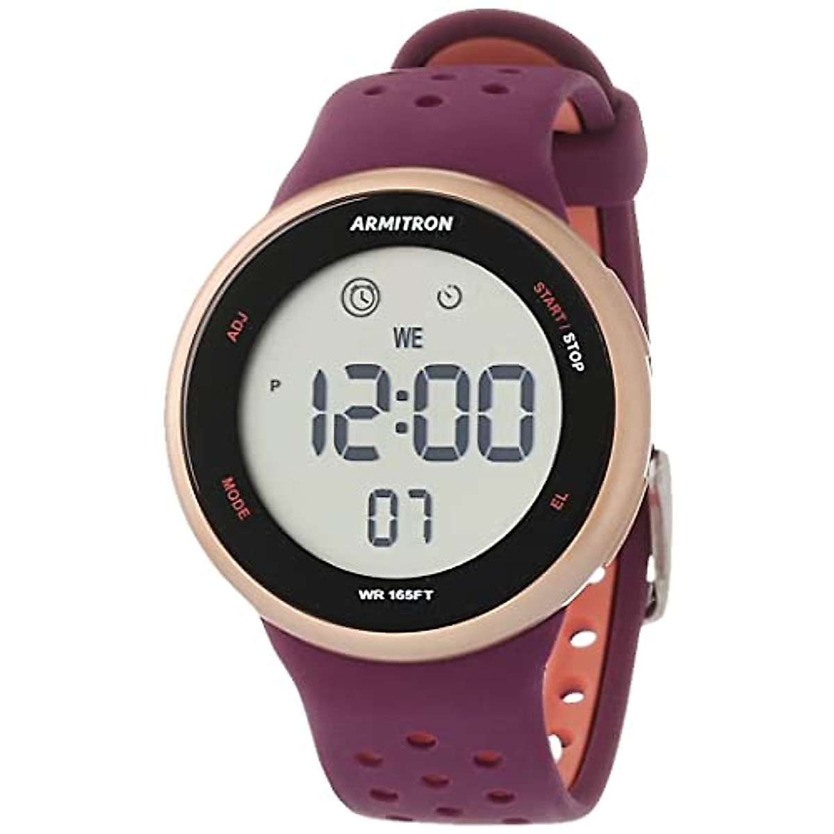 Armitron Sport Unisex Digital Chronograph Silicone Strap Watch, 40/8423
