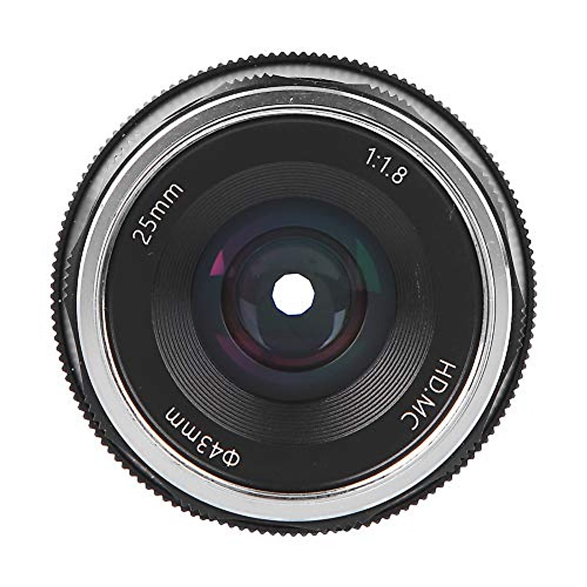 Camera Lens Portable Mirrorless Camera Lens 25mm F1.8 Multi-Layer Coating Mirrorless Camera Lens EF-M/EOSM Mount for Canon M2/M3/M5/M6/M10/M100/M50(Black)