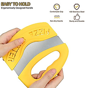 TACGEA Pizza Cutter, Sharp Blade Stainless Steel Pizza Cutter Slicer with Protective Sheath, Kitchen Tool