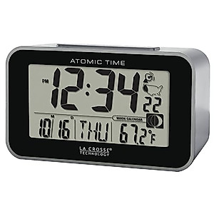 La Crosse Technology 617-1270 Atomic LCD Alarm Clock