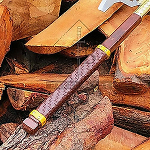 Haxxi Blade 022 Gimli Battle Axe from Lord of The Rings an Axe Dwarf Lord of The Rings Gold Color Plated