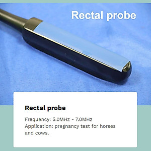 Dawei Vet Ultrasound Machine Portable Veterinary Handheld Scanner B-Ultra Sound Lightweight Ultrasound Pregnancy Tester with Waterproof Probe for Pig,Sheep,Dog use (Convex Probe & Retcal Linear Probe)