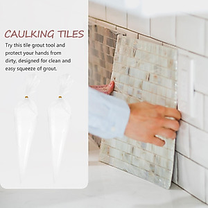 50pcs Construction Pointing Bag Masonry Grout Bags Tile Sealer Bag Cement Piping Tool Building Grout Bags Masonry Bags Tile Bags Grout Sealer Bag Tile Grout Pouch