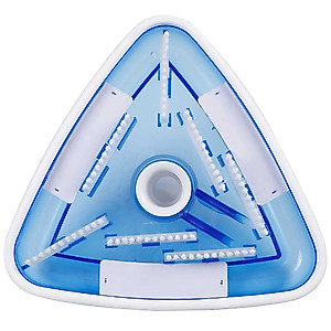 Triumpeek Triangular Pool Vacuum Head, Flexible Pool Vacuum Head Cleaner, Weighted Transparent Pool Vacuum Head with Vinyl Liner, Brush for Swimming Pool, SPA, Bathing Pool