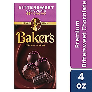 Baker's Premium Bittersweet Chocolate Baking Bar (4 oz Bar)