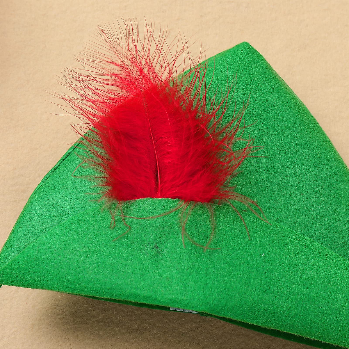 Toddlers Baby Boys Green Halloween Costume Red Feather Green Hat Cosplay 1st Birthday Cake Smash Outfit with Bloomers Diaper Cover brown Belt Role Play Accessories Costume Set Green 4pcs 18-24 Months