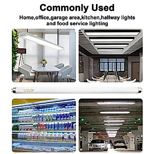 Konideke 25 Pack T8 Fluorescent Bulbs 4 Foot, F32T8/865 Fluorescent Light Bulb 48 Inch 32 Watt 6500K Daylight 2500 Lumens G13 Base