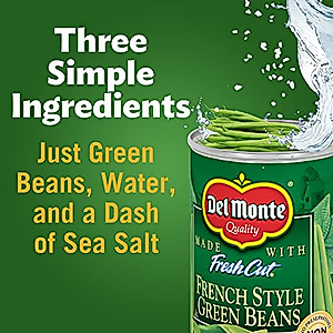 Del Monte BLUE LAKE French Style Green Beans, Canned Vegetables, 12 Pack, 14.5 oz Can