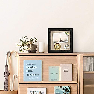 ShadowBox Display Case Bundle | 8x8 Black Shadow Box Frame & 8x10 Top Loading Black Shadow Box with Industrial White Backboard