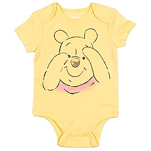 Disney Mickey Mouse Lion King Pooh Bear Tigger Stitch Baby 5 Pack Bodysuits Newborn