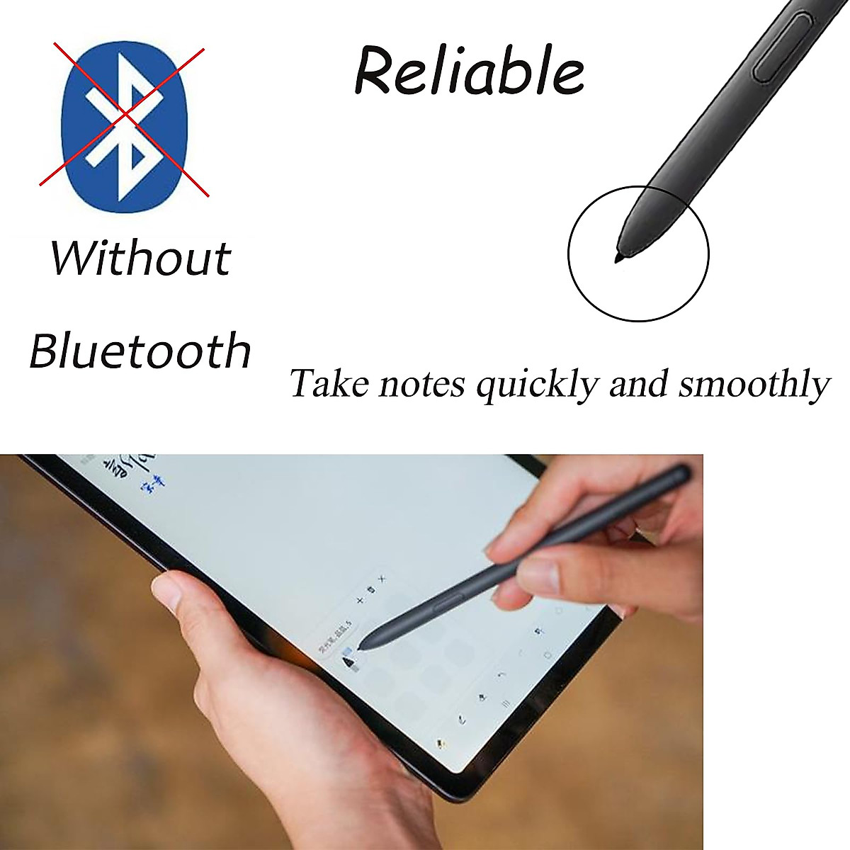 Tab S6 Lite S Pen Replacement for Samsung Galaxy Tab S6 Lite Stylus Pen,S6 Lite Stylus Pen for Samsung Galaxy Tab S6 Lite S Pen,NoBluetooth(Oxford Gray)
