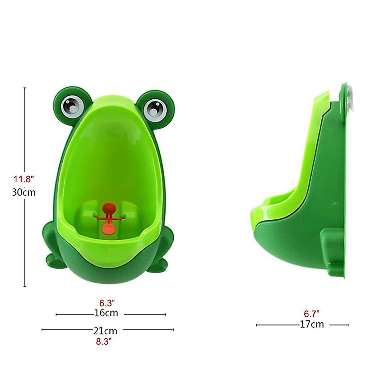 IVYRISE Green Frog Toilet Boy Pee Stand Up Potty Kids Toddler Pee Trainer Bathroom Funny Aiming Target Training Urinal