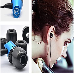 Zotech Replacement Memory Foam Earbud Tips for Beats Powerbeats Pro, Powerbeats, Flex Earphones (Black)