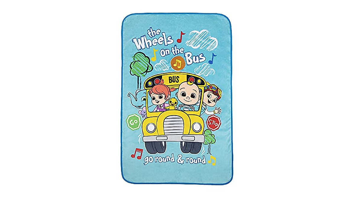 CoComelon Musical Plush Blanket for Toddlers - Cozy Fun